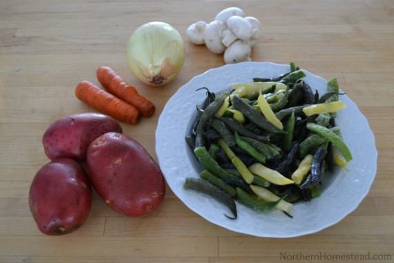 Homemade 5 Vegetables Soup - Northern Homestead