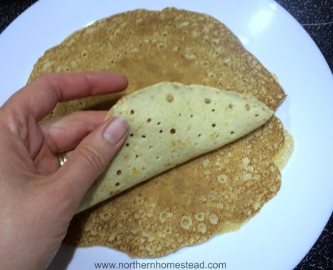 Crepes - Thin Pancake Recipe - Northern Homestead
