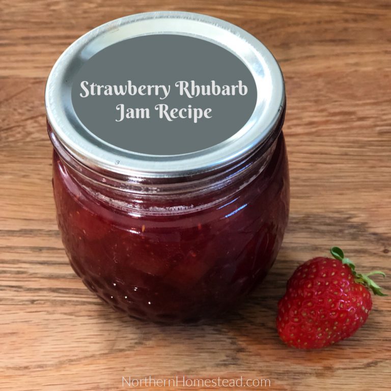 Strawberry Rhubarb Jam Recipe - Northern Homestead